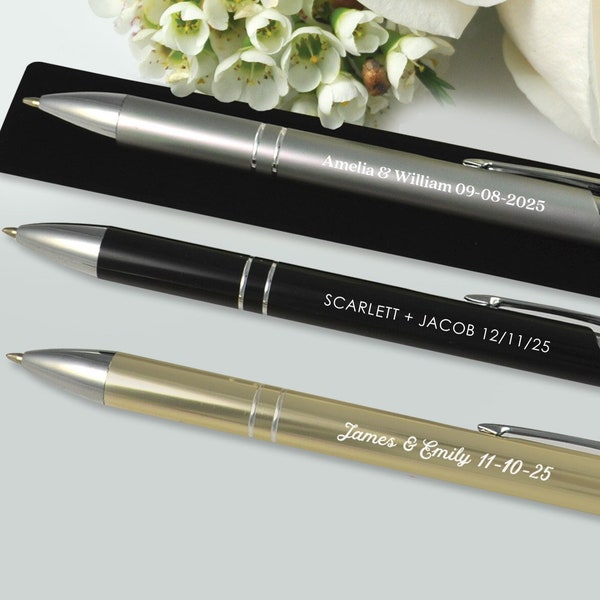 Wedding Favours Personalised Pens - Etsy