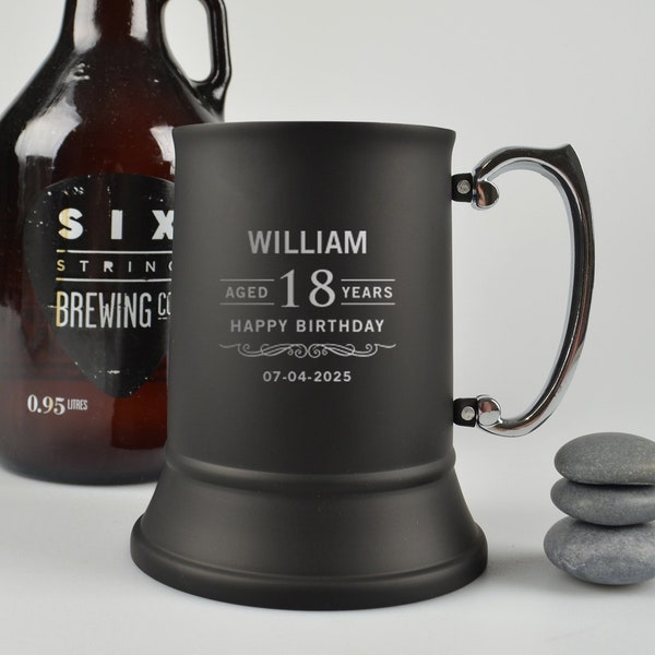 Engraved Birthday Stein - Etsy