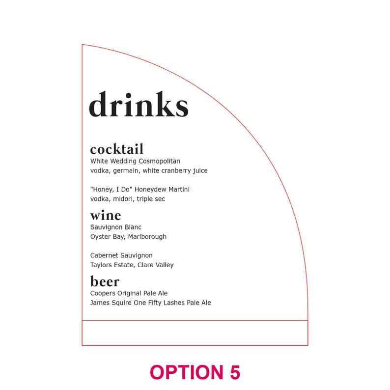 Personalised Reception Menu – Matching Table Number Designs – Engraved ...