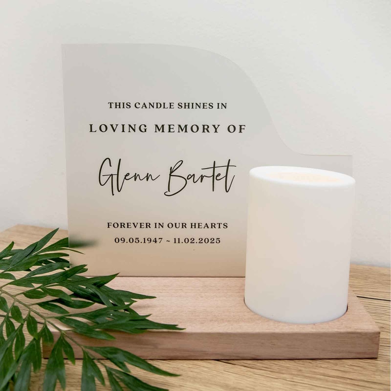 Memorial Candle - Etsy