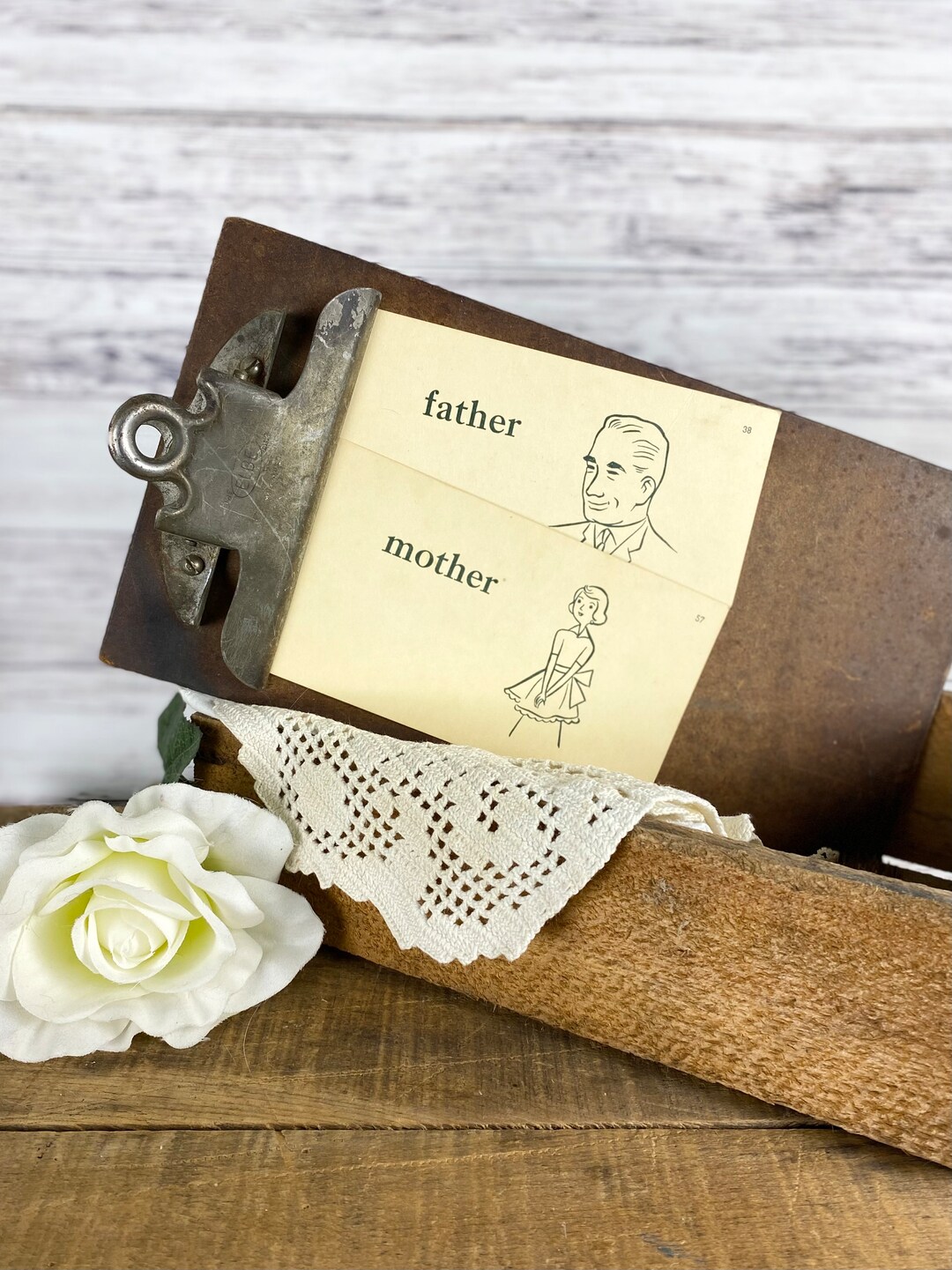 Mother and Father Flash Cards Farmhouse Decor - Etsy