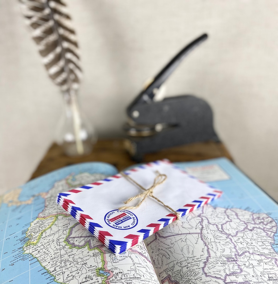 Air Mail Envelopes Set of 10 6x4 Red Blue - Etsy