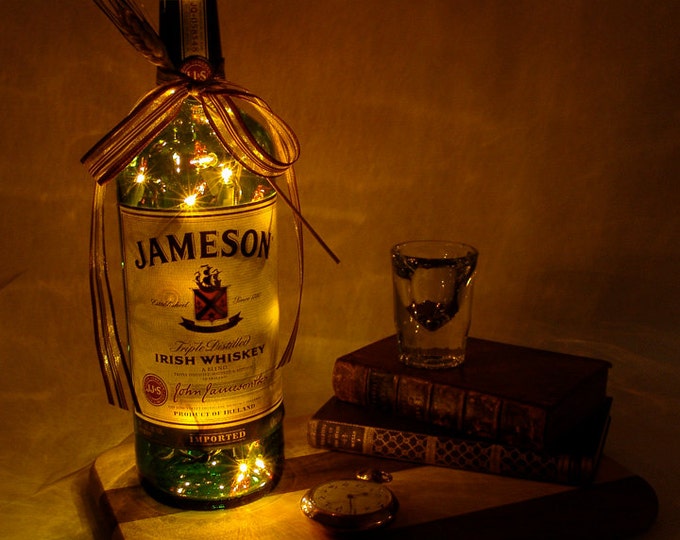 Jameson Light up Liquor Bottle Lighted Decorated Bottle / Lamp / Bar ...