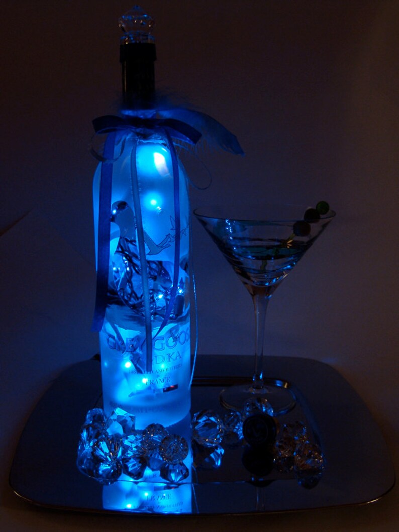 Grey Goose LED Light up Liquor Bottle Lighted Decorated - Etsy