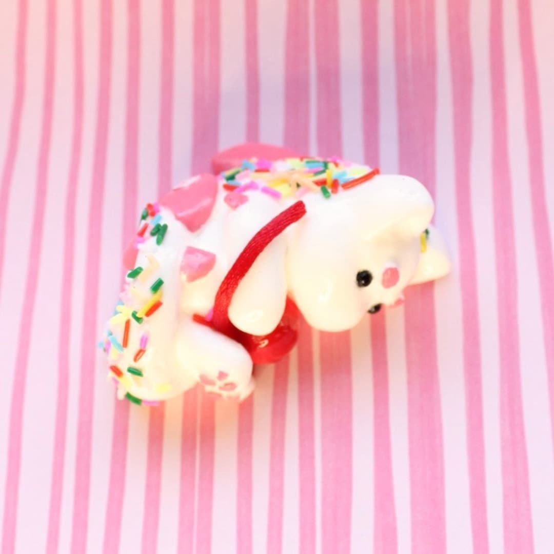 Ice Cream Mercat Figure. Pink Variant Handmade Resin Art Toy Mini Fig ...