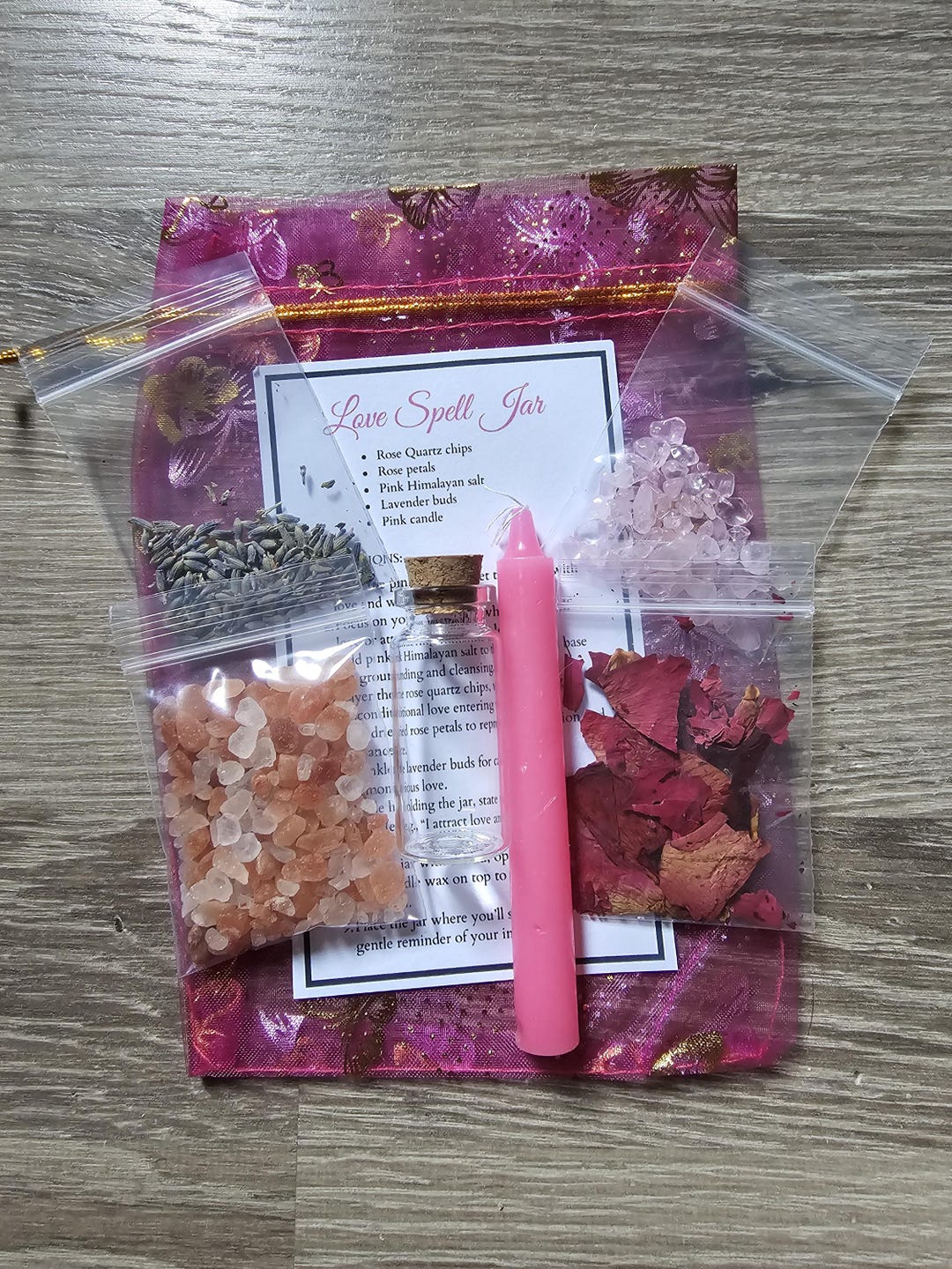 Love Spell Jar Kit | Love Spell Kit | Spell Jar | Spell Kit - Etsy