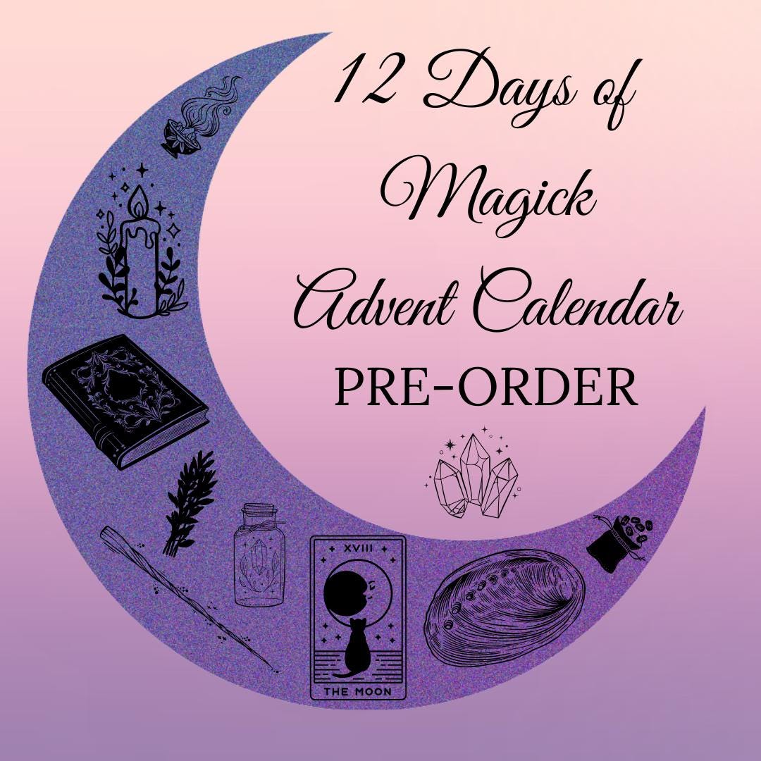 12 Days of Magick Advent Calendar | 12 Days of Spells | Witchy Advent ...