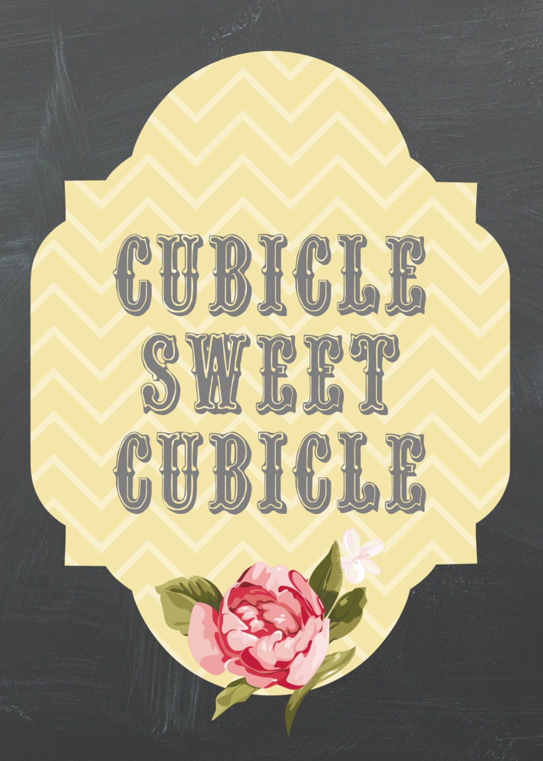 Cubicle Sweet Cubicle 5x7 (instant Download), Digital Art, Word Art ...