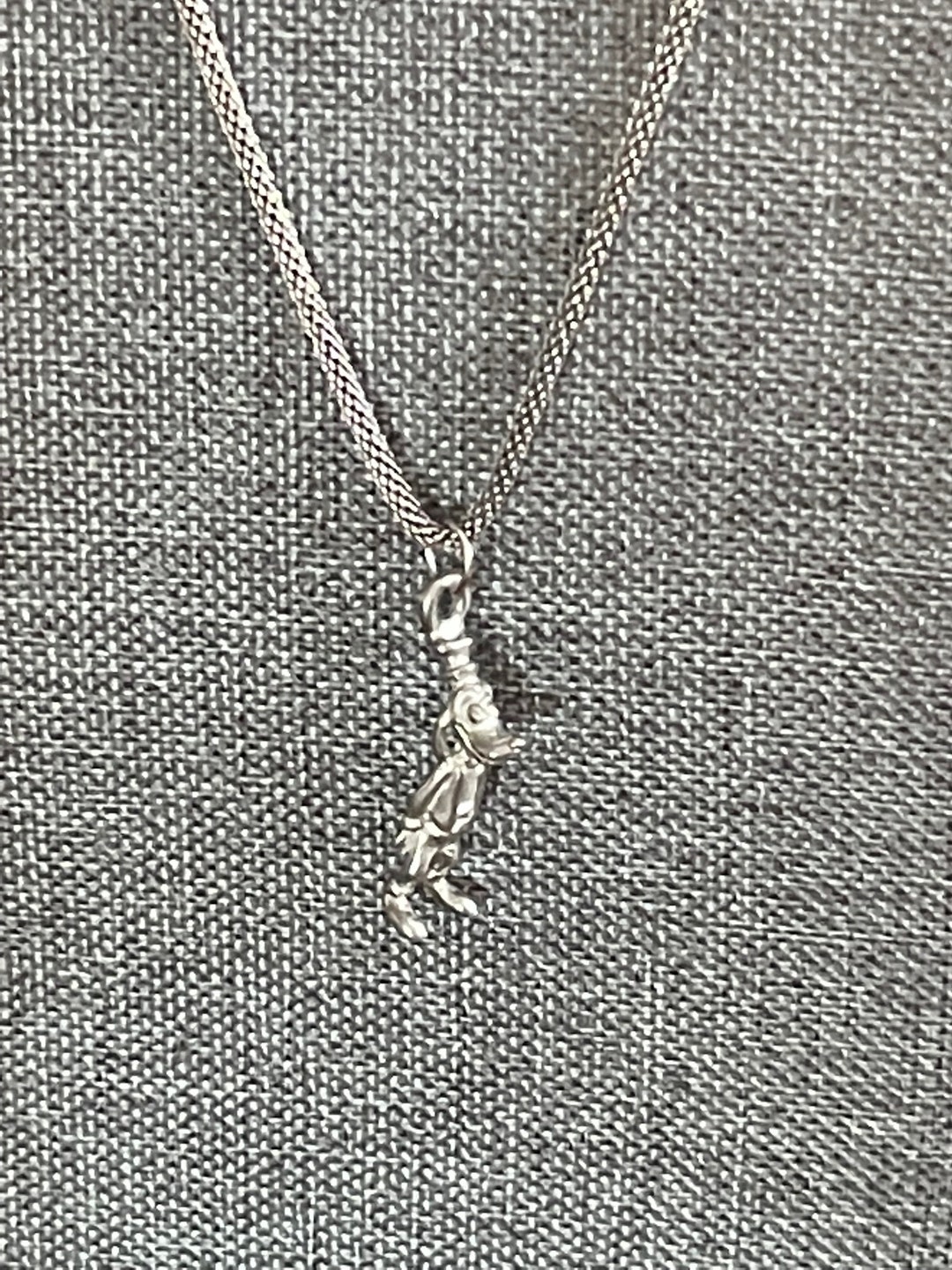 Vintage Goofy Charm on 18 Stainless Steel Mesh Chain - Etsy