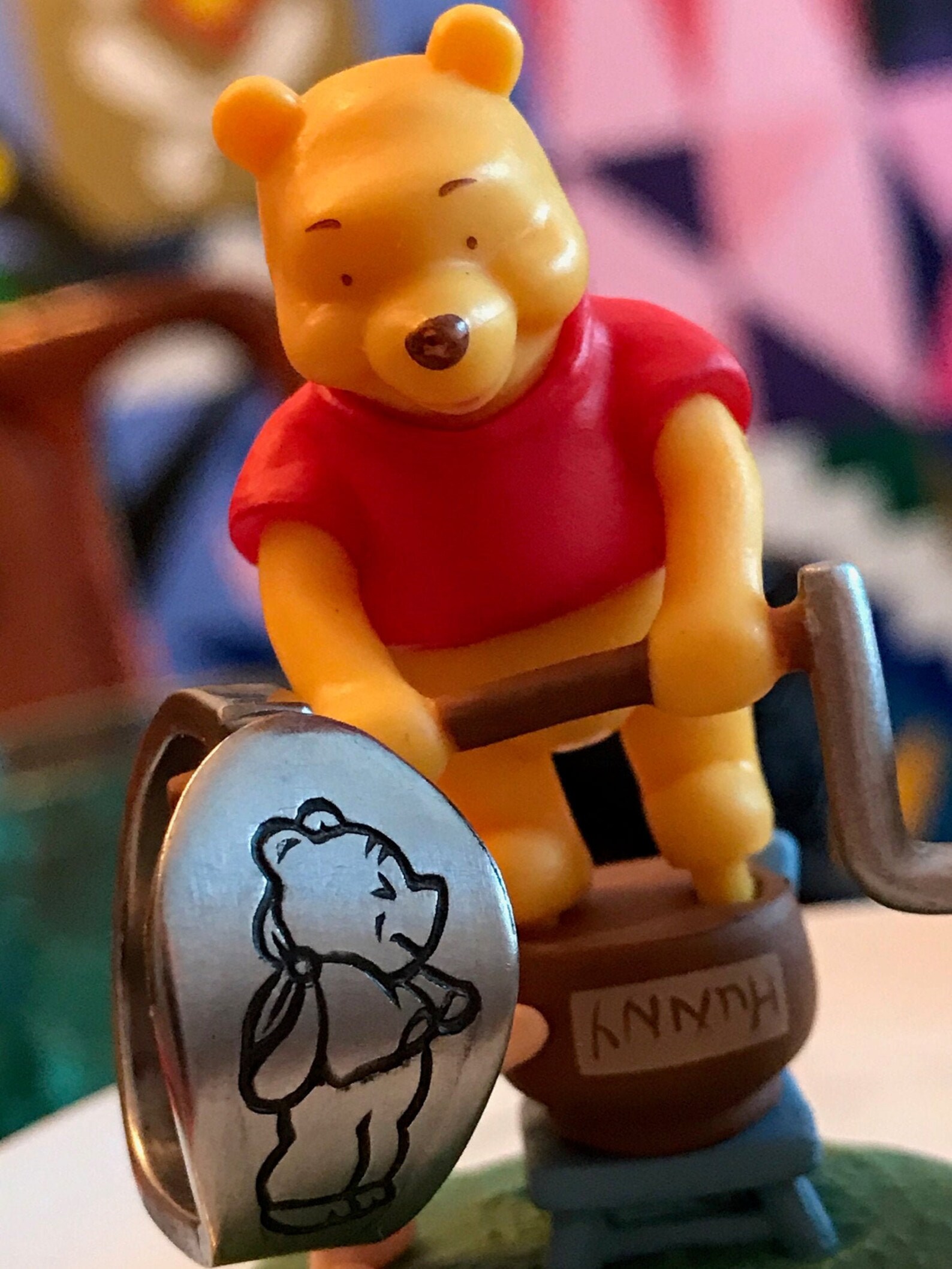 Size 7: READY TO SHIP Winnie the Pooh Ring Made From a Vintage - Etsy