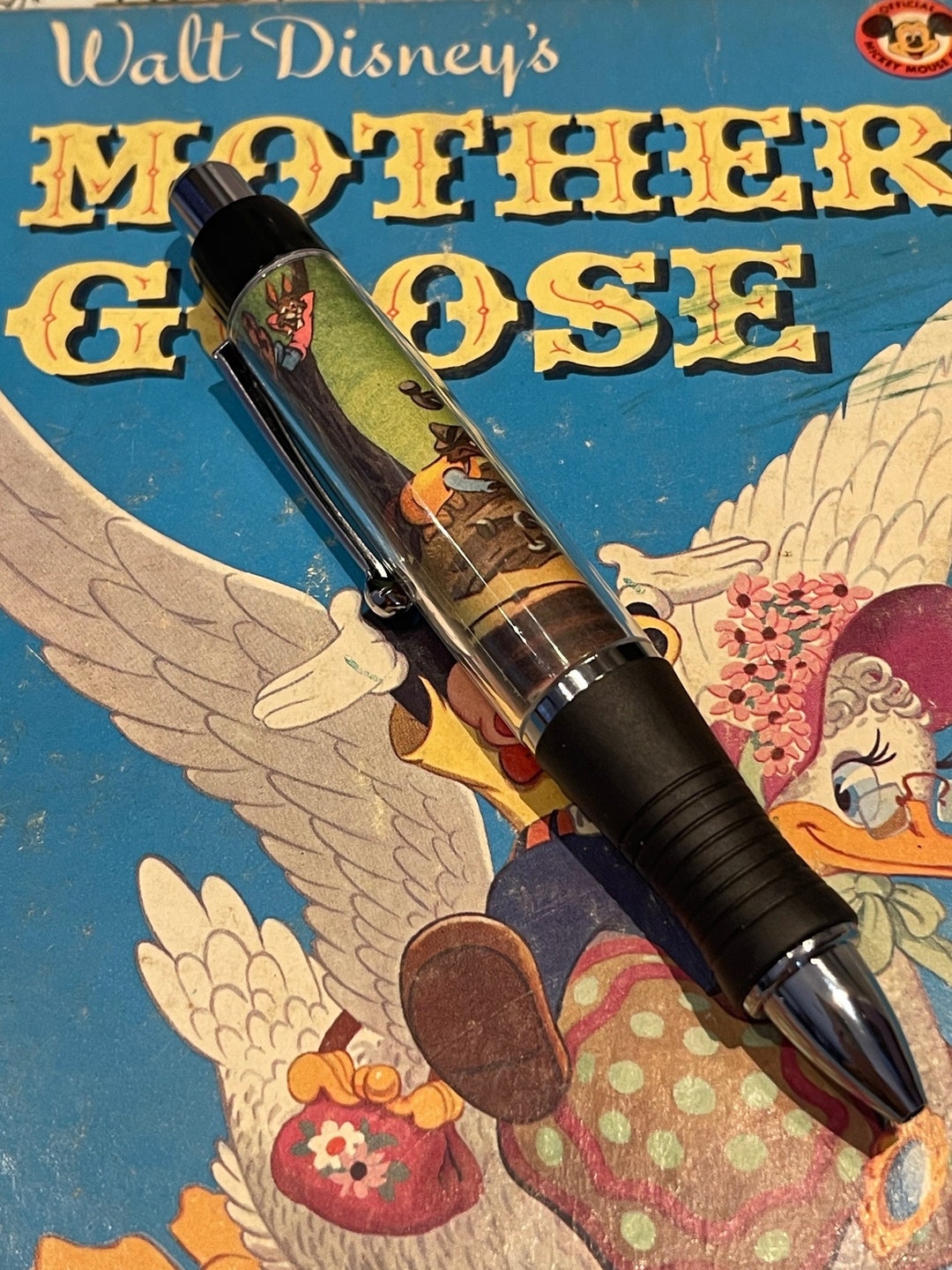 Ballpoint Pen Made With an Authentic Vintage 1952 Disney Mother Goose ...