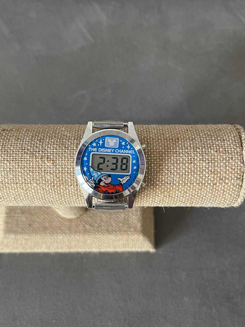 Vintage Disney Channel Digital Watch With Silver Stretch Band - Etsy