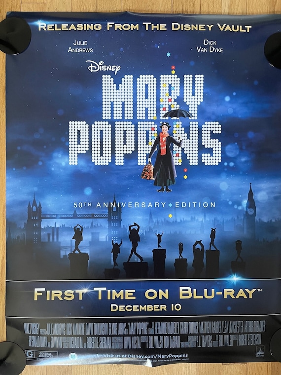 Mary Poppins Movie Poster 50th Anniversary