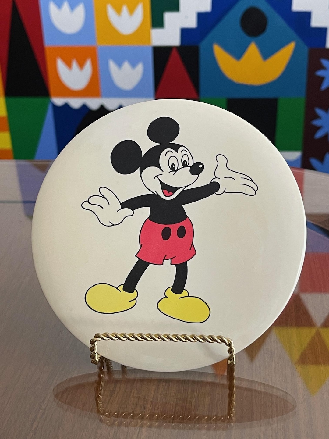 Giant 6" Mickey Mouse Button With Display Stand - Etsy
