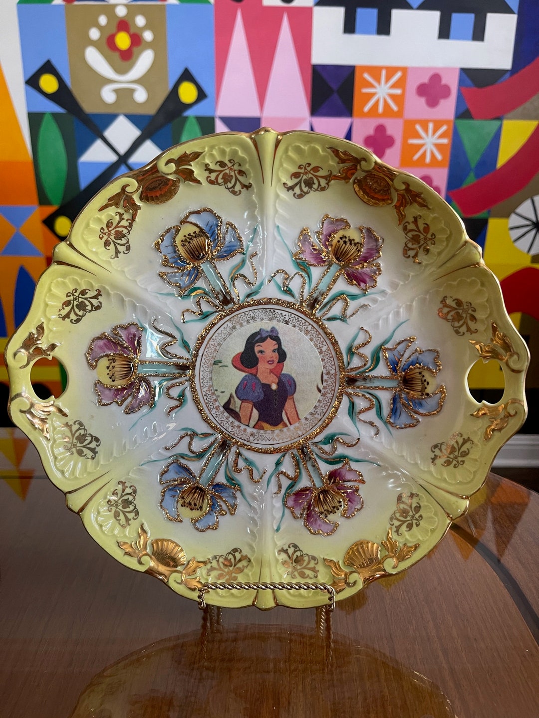 Gorgeous Vintage Plate Made From a Snow White Image From a 1962 Disney ...