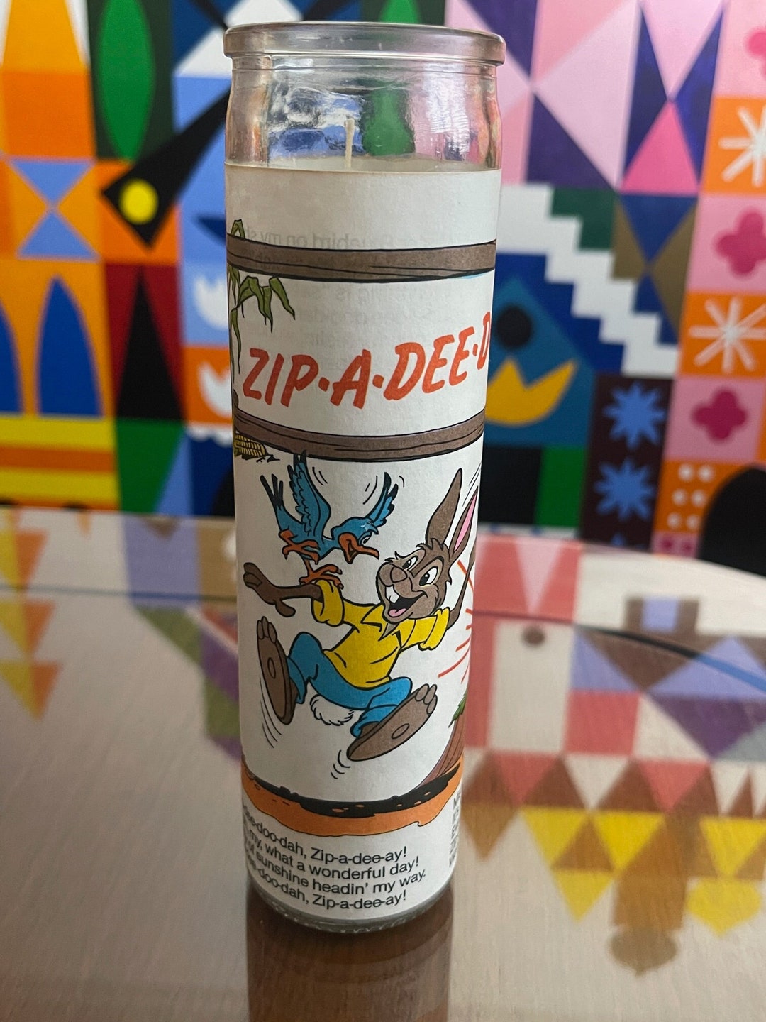 Votive Candle Featuring Original Brer Rabbit Image From a 1979 Mickey ...