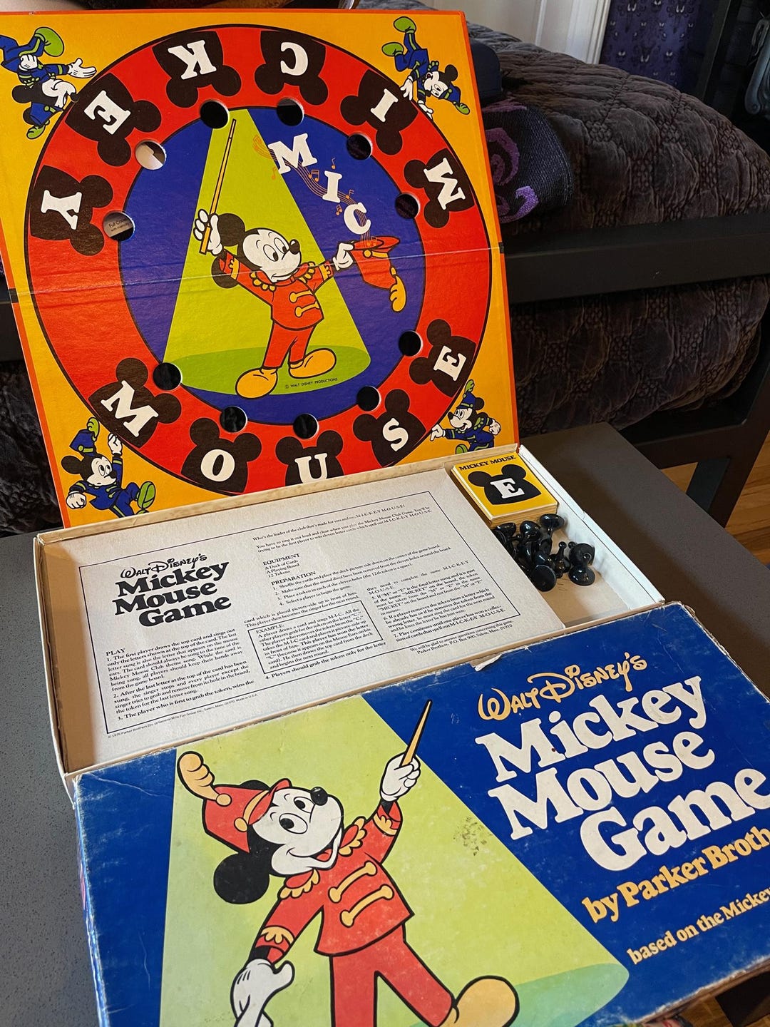 1976 Vintage Mickey Mouse Board Game by Parker Brothers Based on Mickey ...