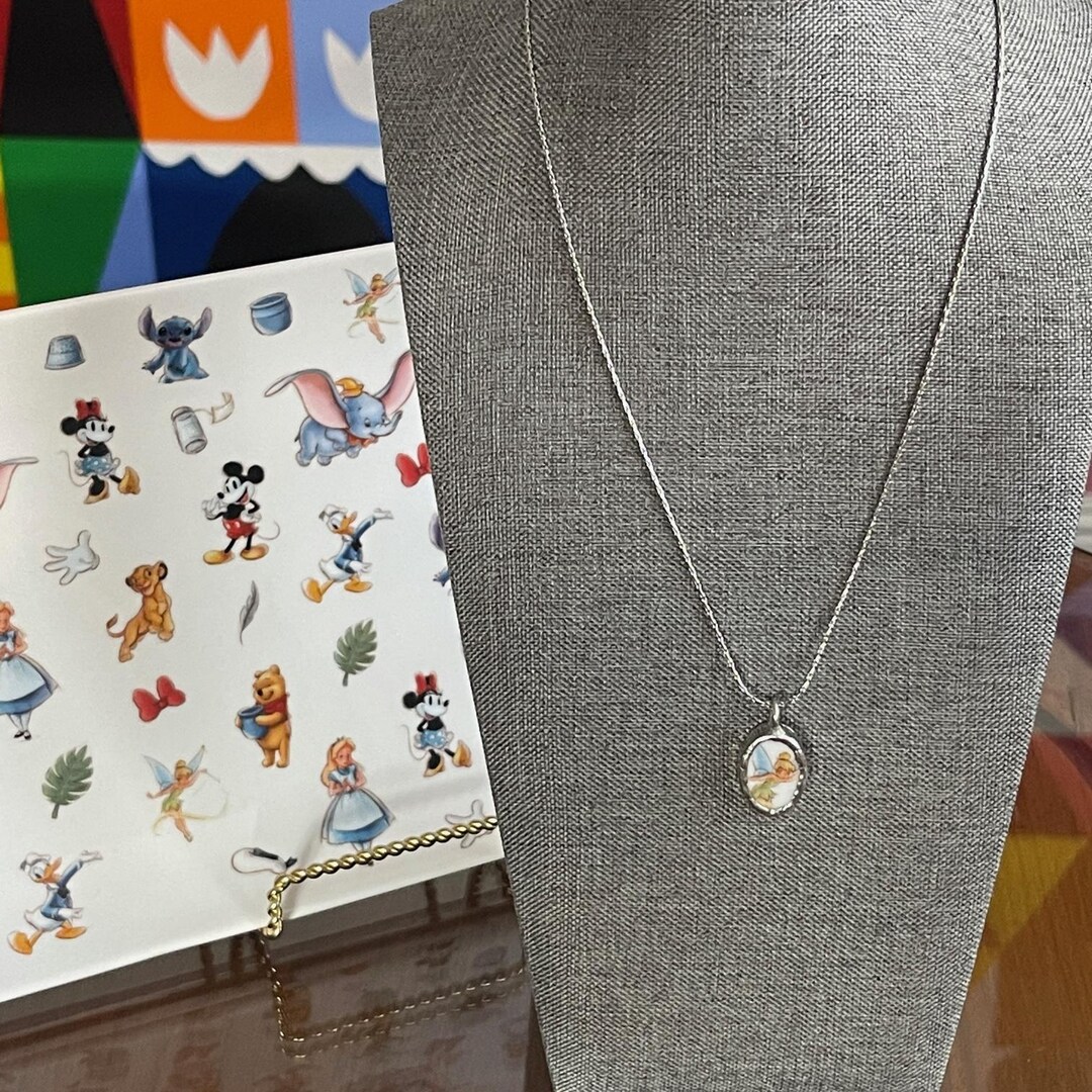 Tinker Bell Pendant Made From a Disney 100 Serving Platter on 18 ...