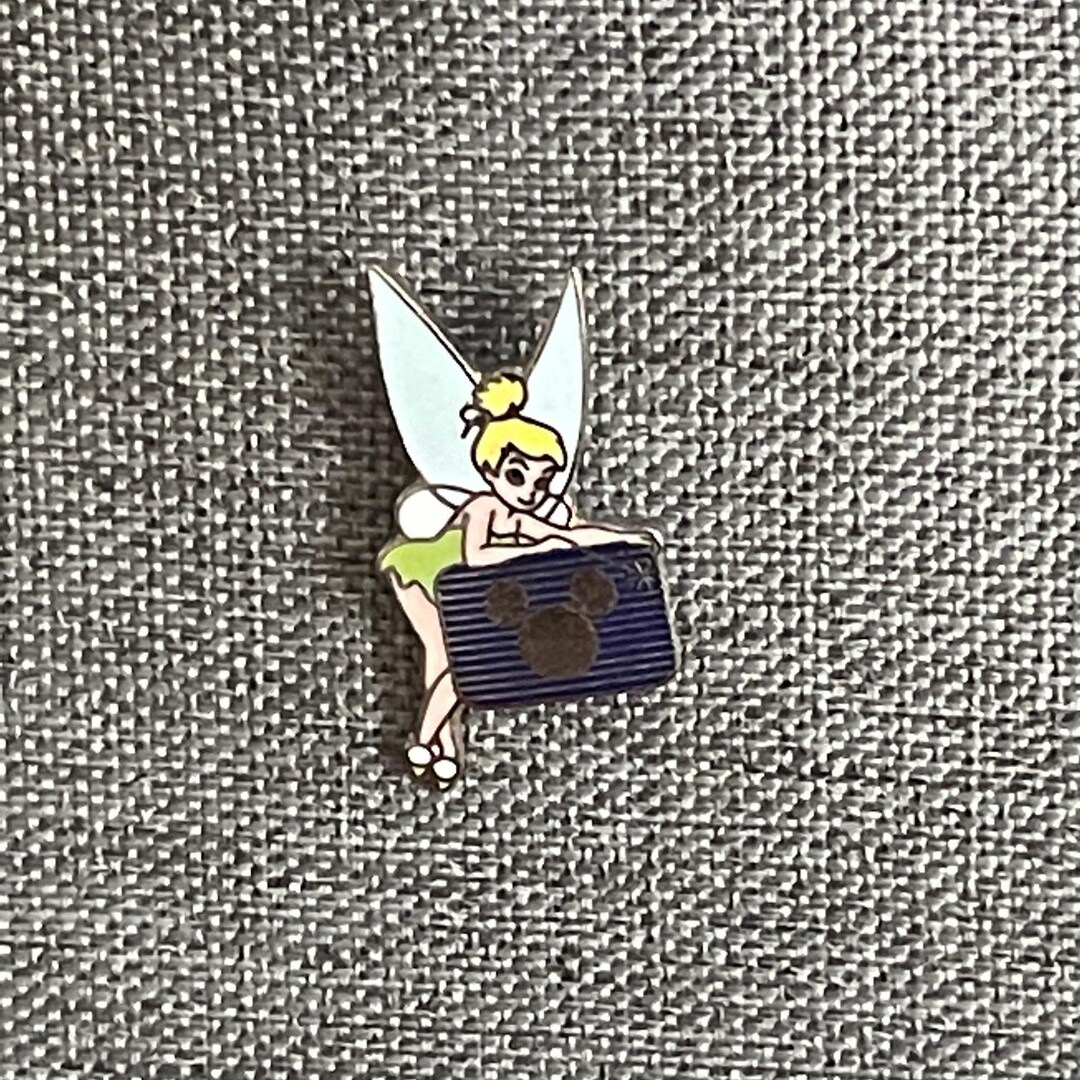 RARE Vintage Disney Channel Logo With Tinker Bell Cast Member Pin - Etsy