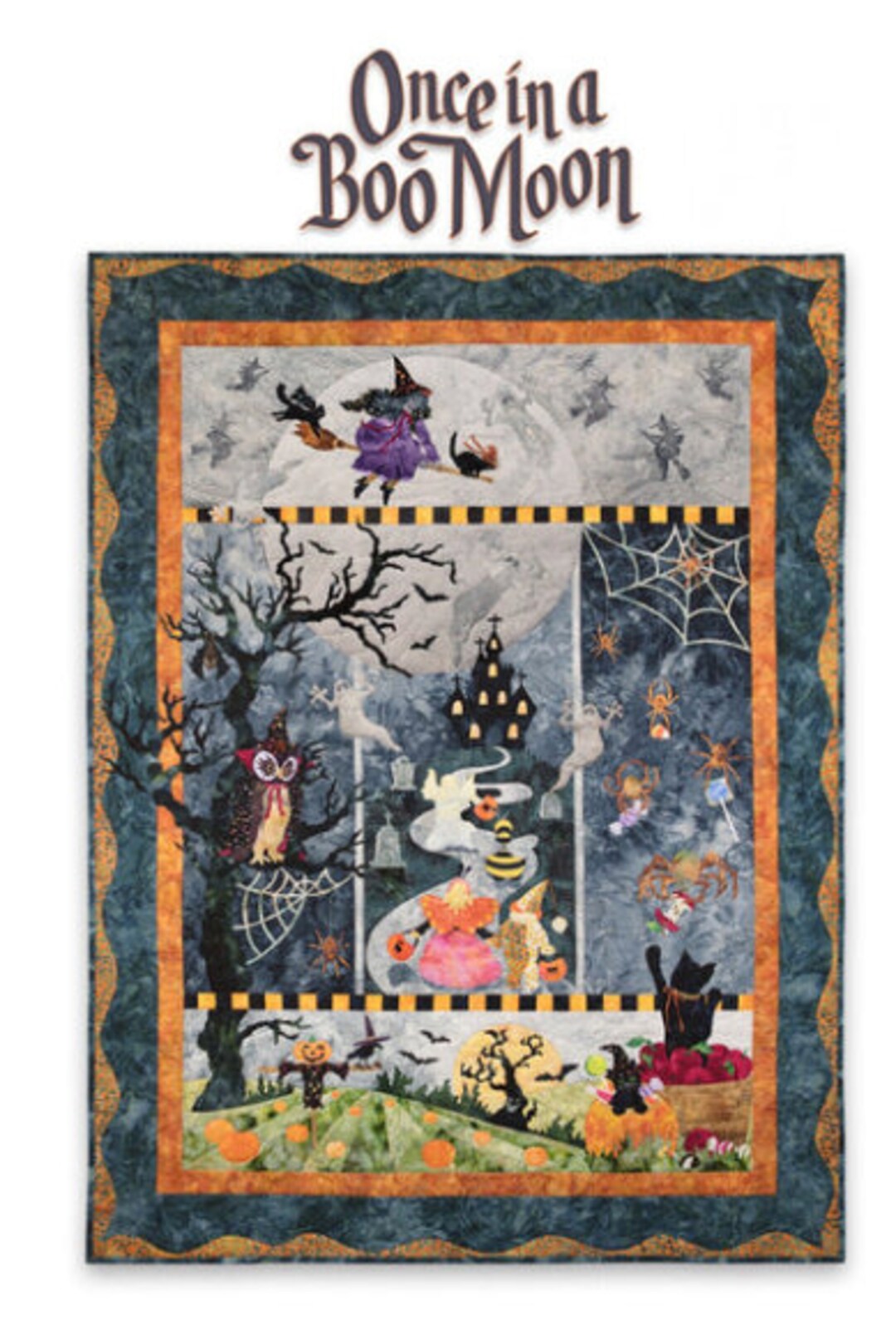 Once Upon a Boo Moon Quilt Kit With Embellishments - Etsy
