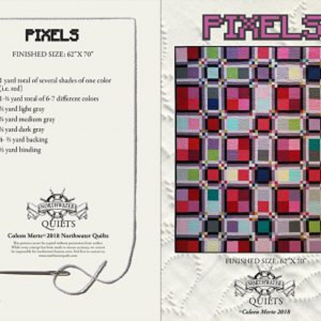 Pixels Quilt Pattern - Etsy