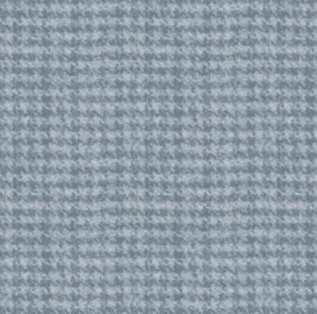 Woolies Flannel, Houndstooth, Light Blue - Etsy