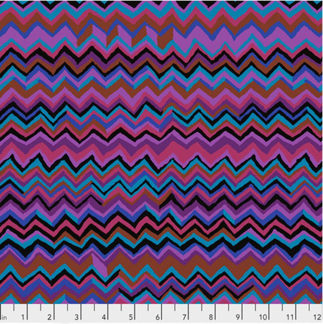 Kaffe Fassett, Zig Zag, Purple - Etsy