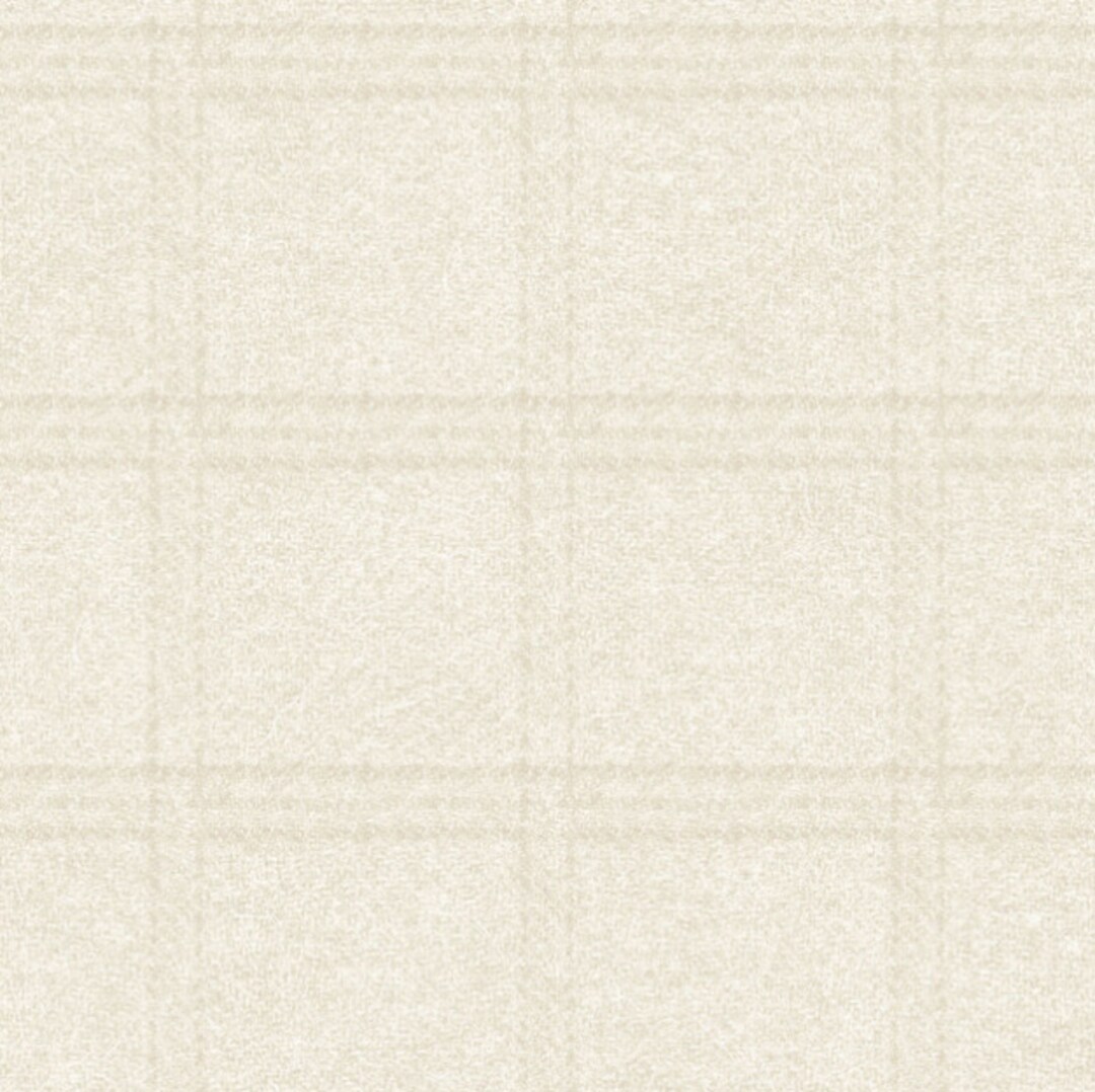Woolies Flannel, Tartan Grid, Cream - Etsy
