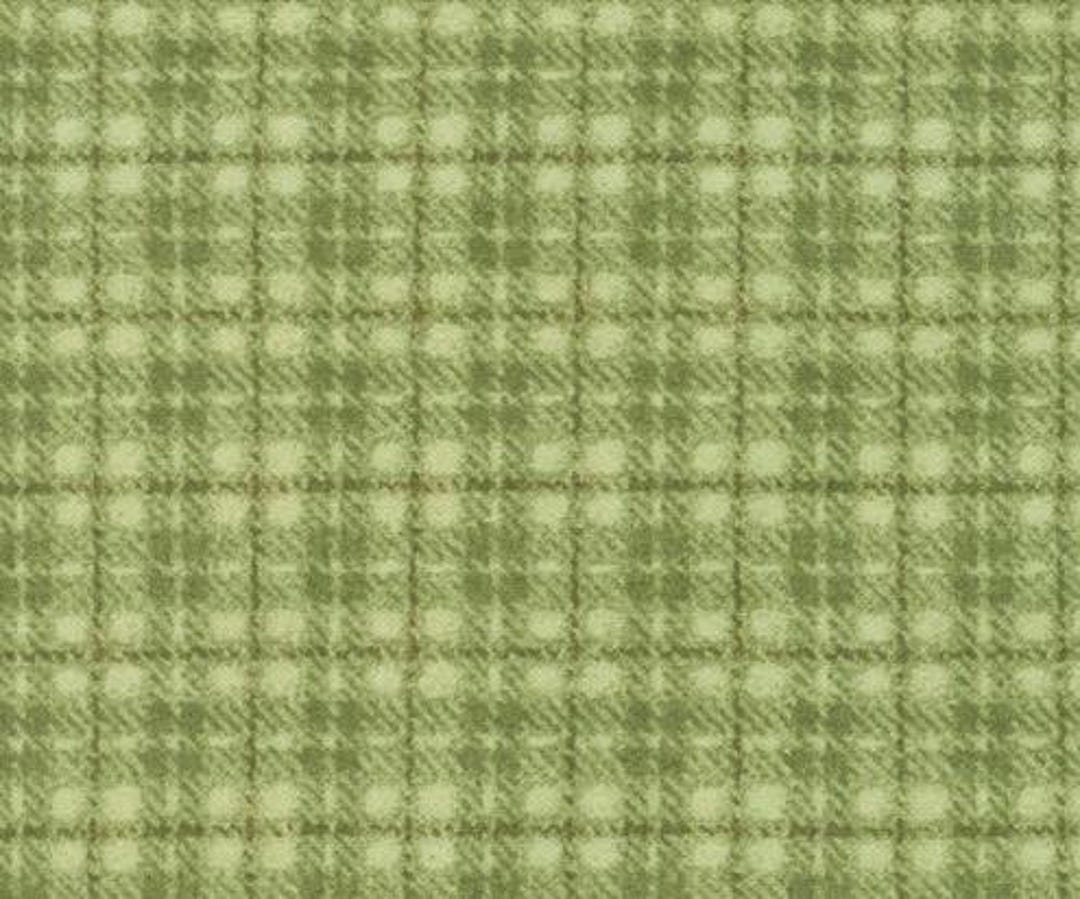 Woolies Flannel, Plaid, Light Green - Etsy