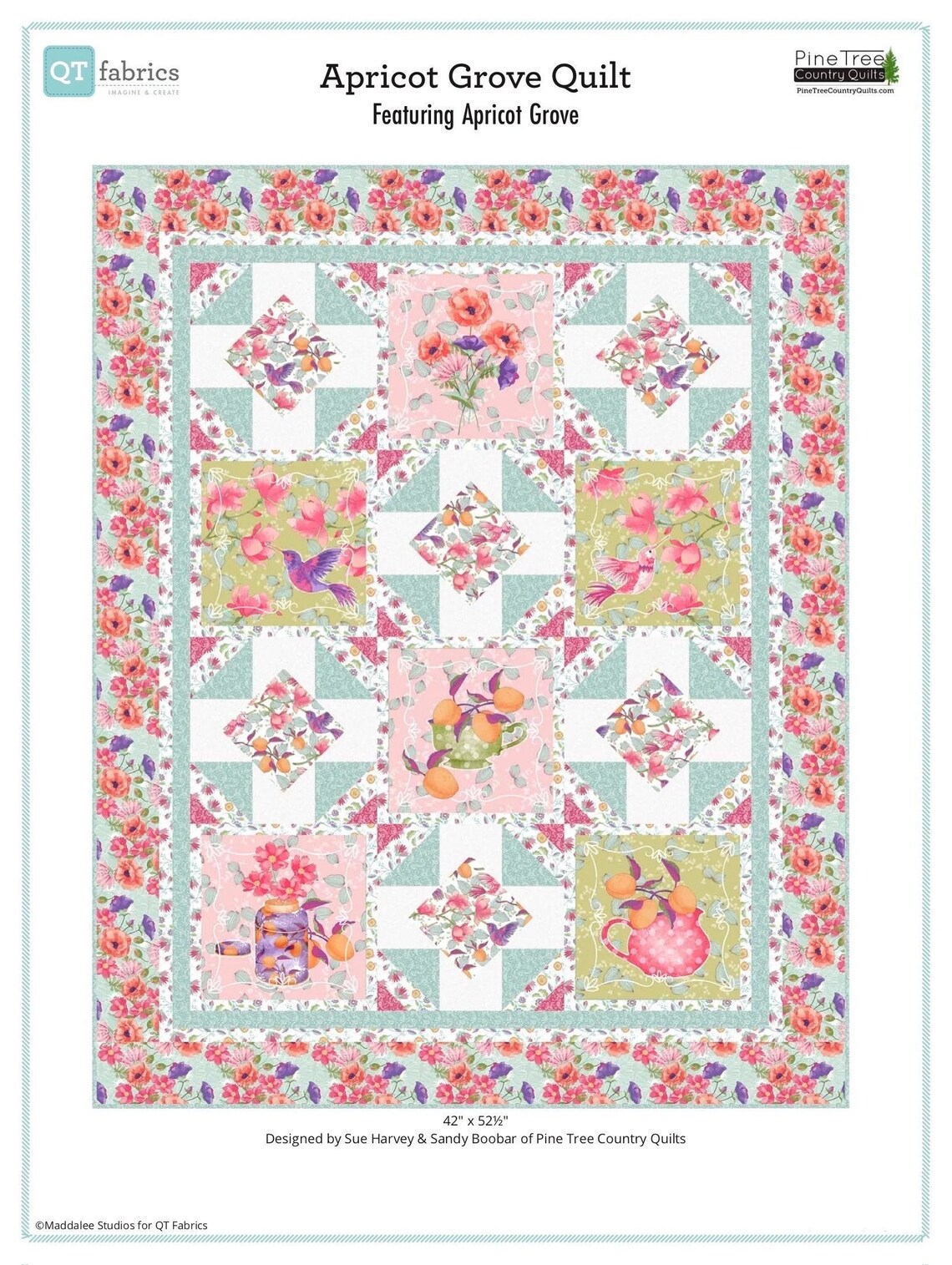 Apricot Grove Quilt Pattern - Etsy