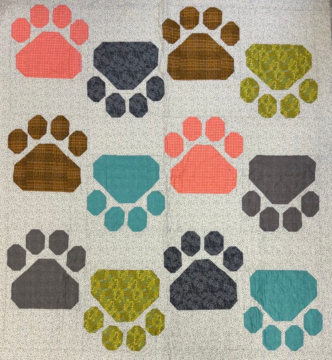 Pretty Paws Quilt Pattern - Etsy
