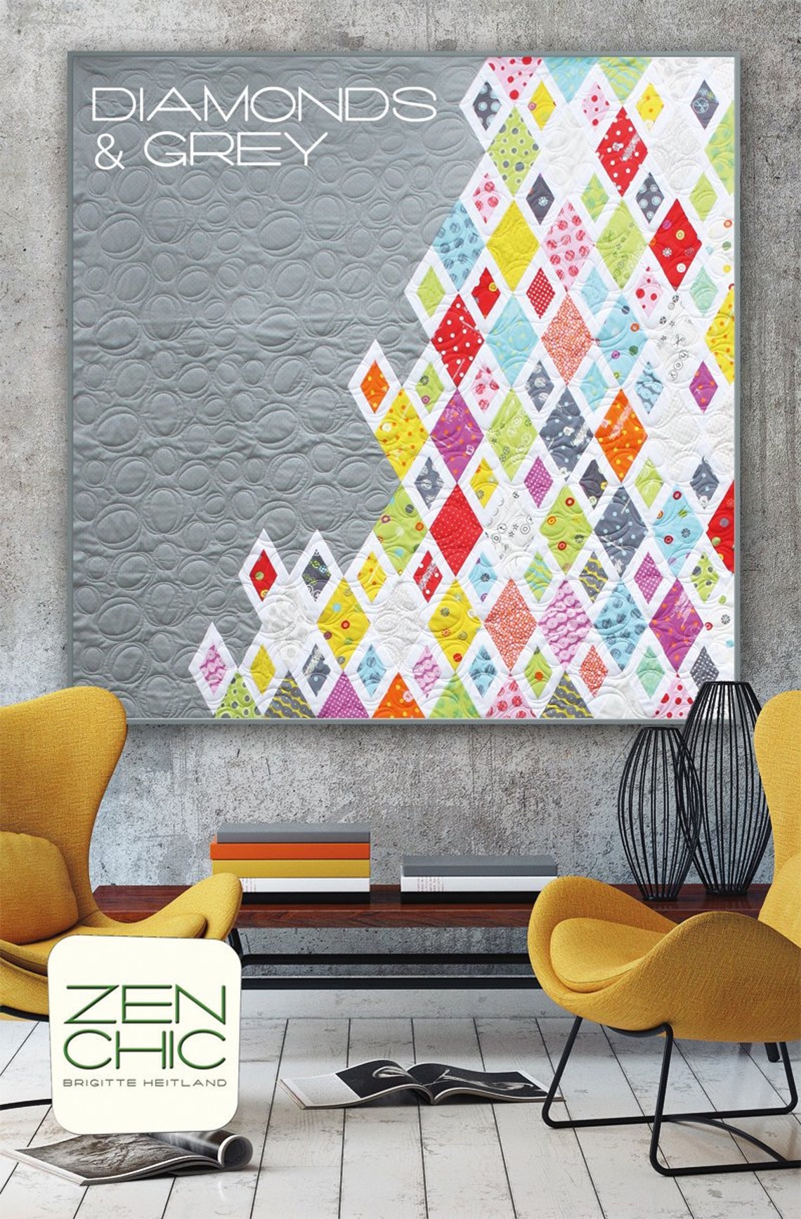 Diamonds & Grey Quilt Pattern - Etsy
