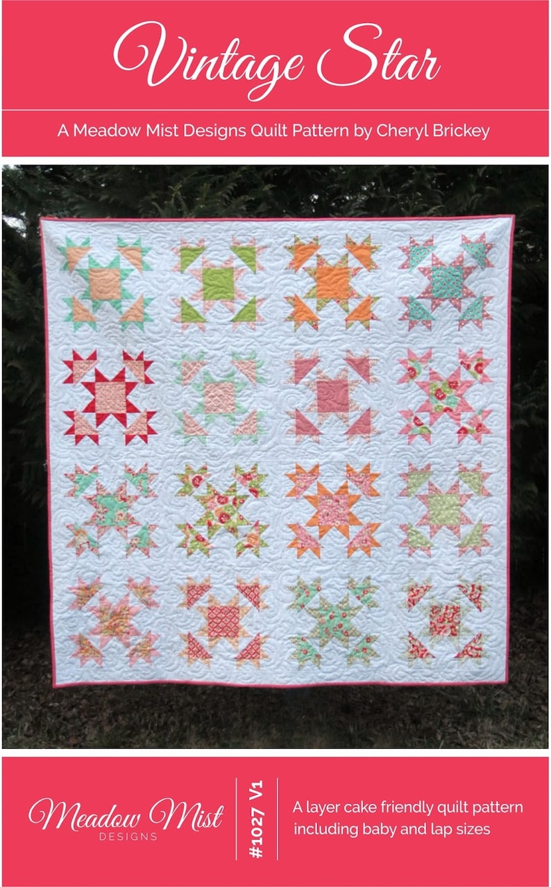 Vintage Star Quilt Pattern - Etsy