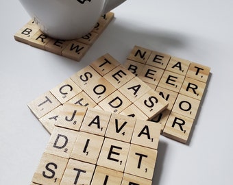 Faith Scrabble Tile Coasters - Etsy