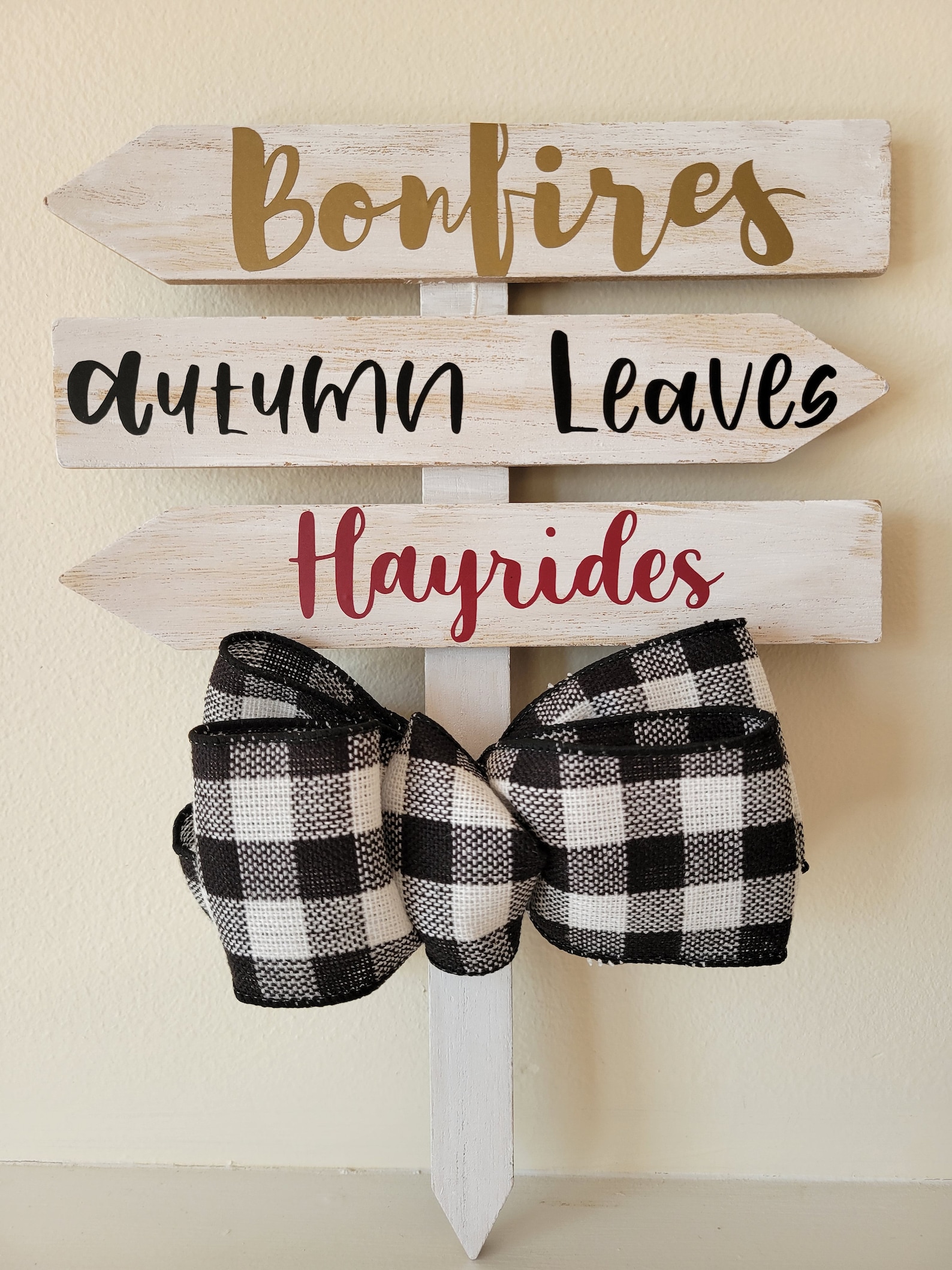 Fall Directional Sign | Autumn Decor | Bonfires, Autumn Leaves ...