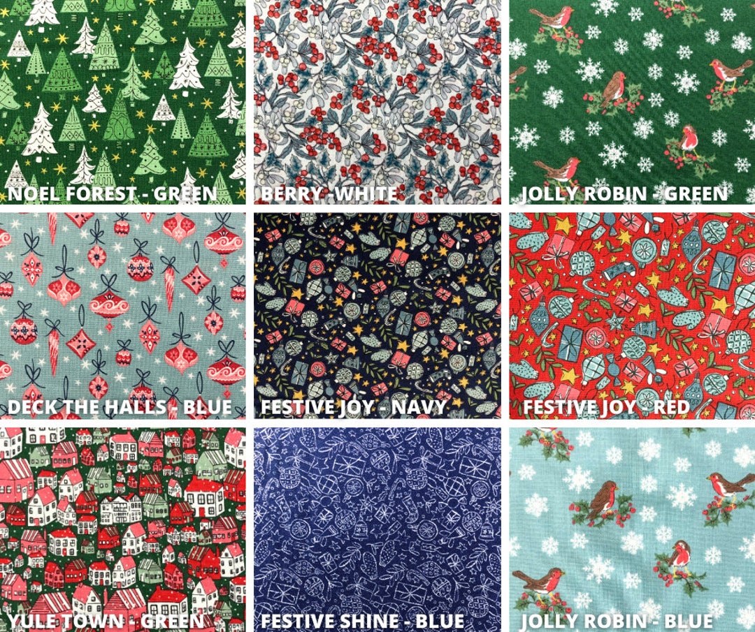 Liberty A Festive Collection Fabric - Etsy Australia