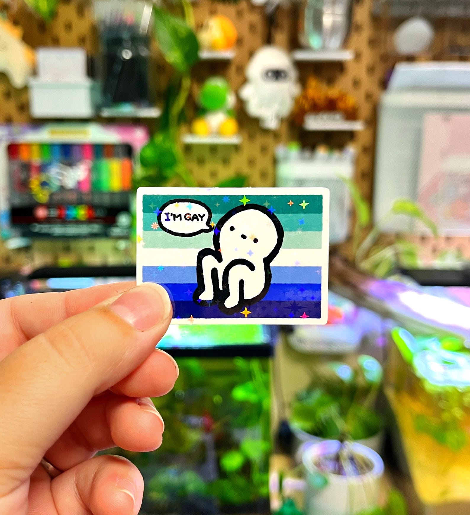 Holographic Pride Flags Sticker - Water-resistant Decal - Etsy