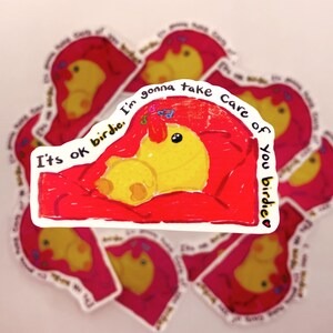 Its Ok Birdie Vinyl Sticker/decorative Decal/ Laptops/hydroflasks ...