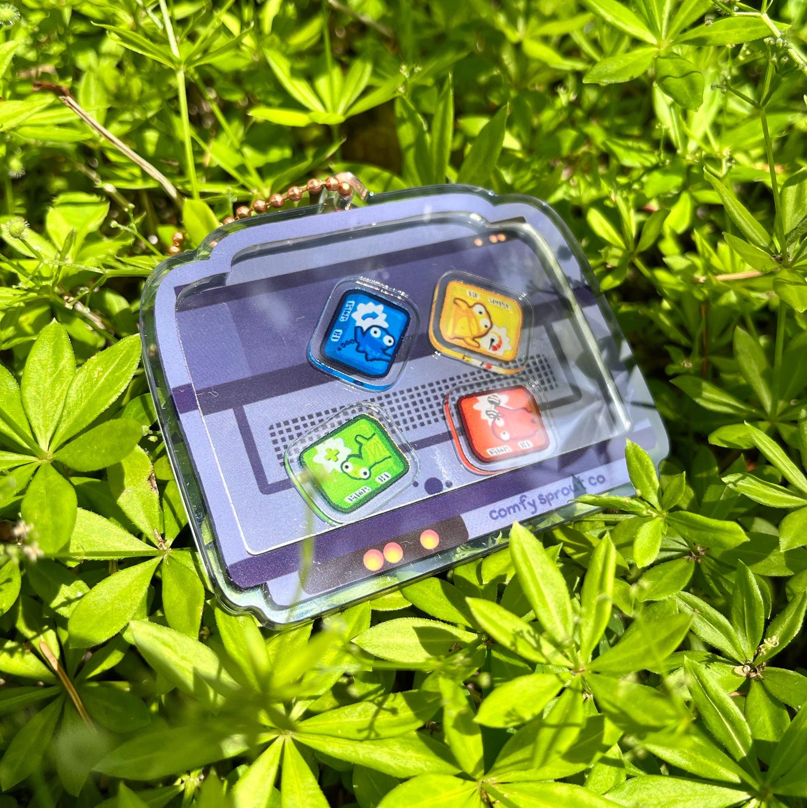 Game-inspired Acrylic Shaker Keychain: Collectible Mini Items, Gamer ...