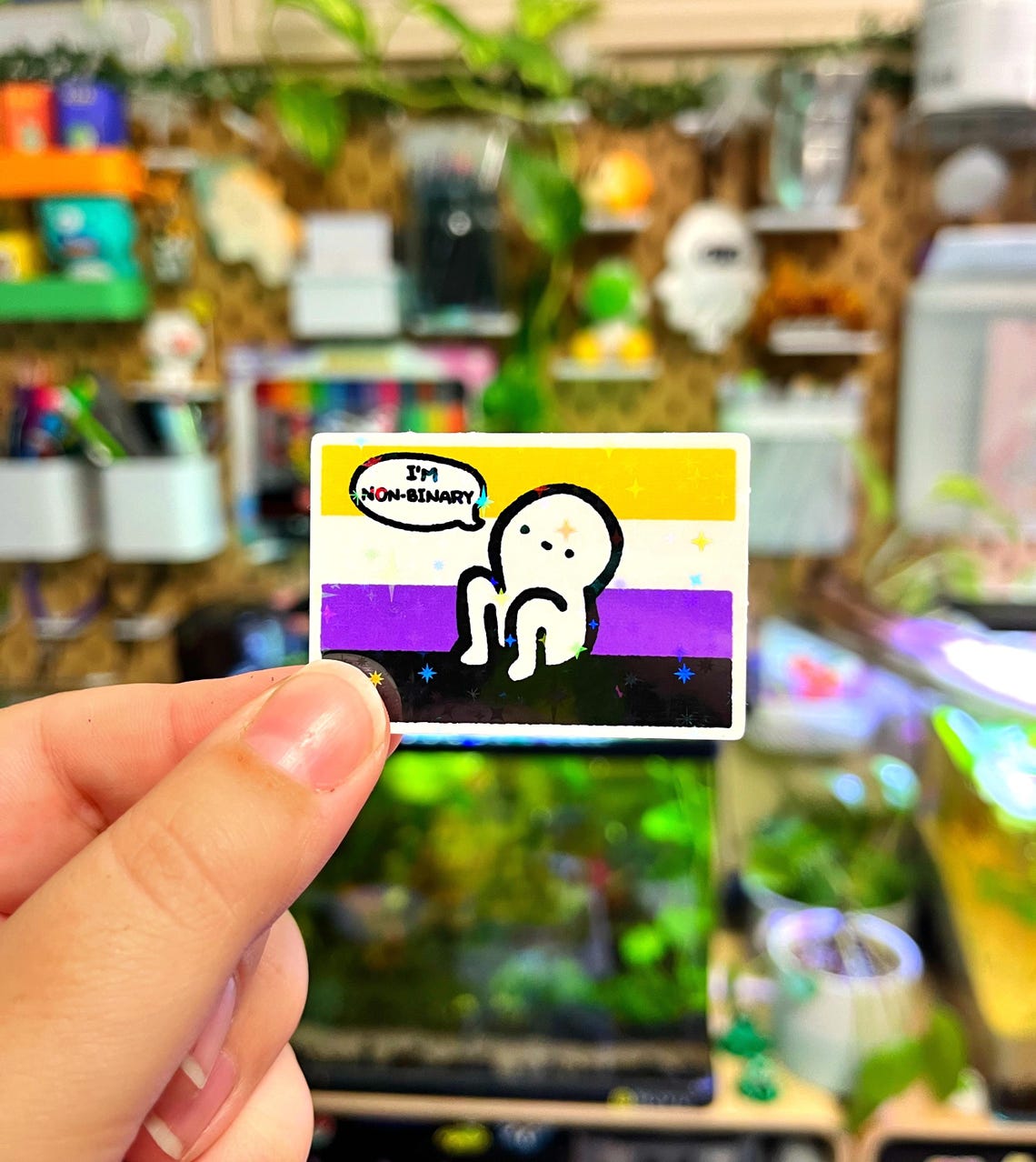 Holographic Pride Flags Sticker - Water-resistant Decal - Etsy