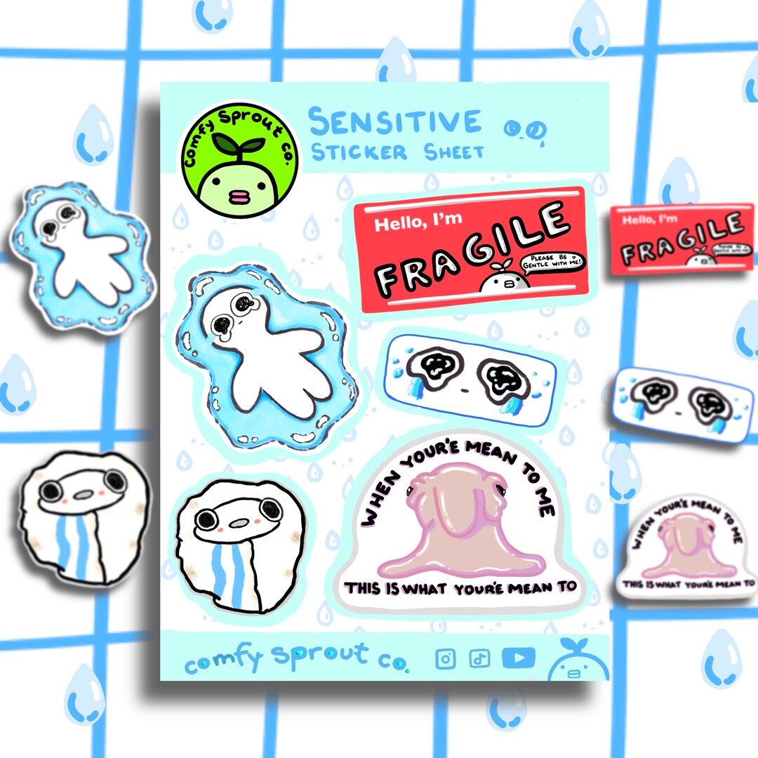 I'm Sensitive - Vinyl Sticker Sheet/adhesive Decals for Scrapbooking ...