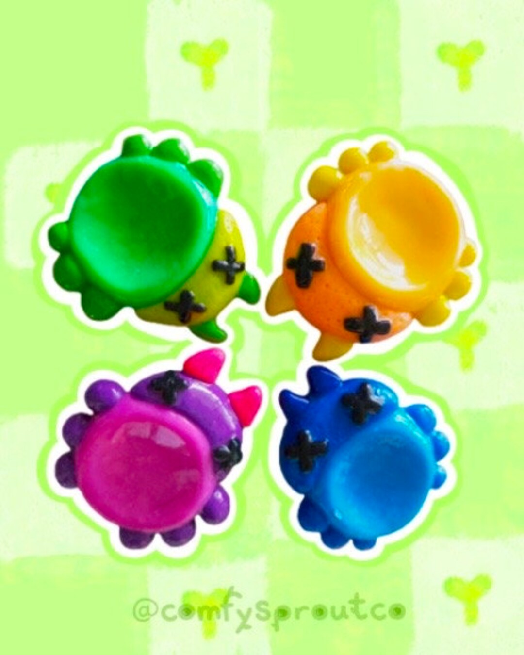 Worry Bugs: Handcrafted Polymer Clay Anxiety Buddy/worry Stones ...