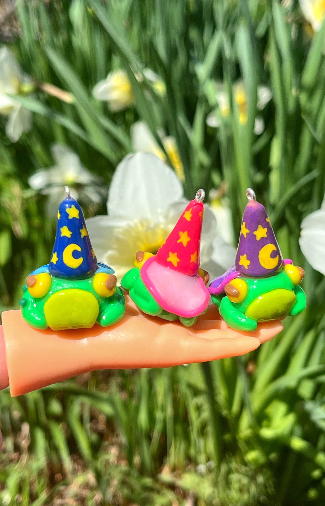 Wizard Frogs: Handcrafted Polymer Clay Desk Friends and Charms ...