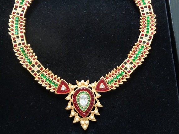FRANKLIN MINT Mughal Jewels of India Emerald Green Ru… - Gem