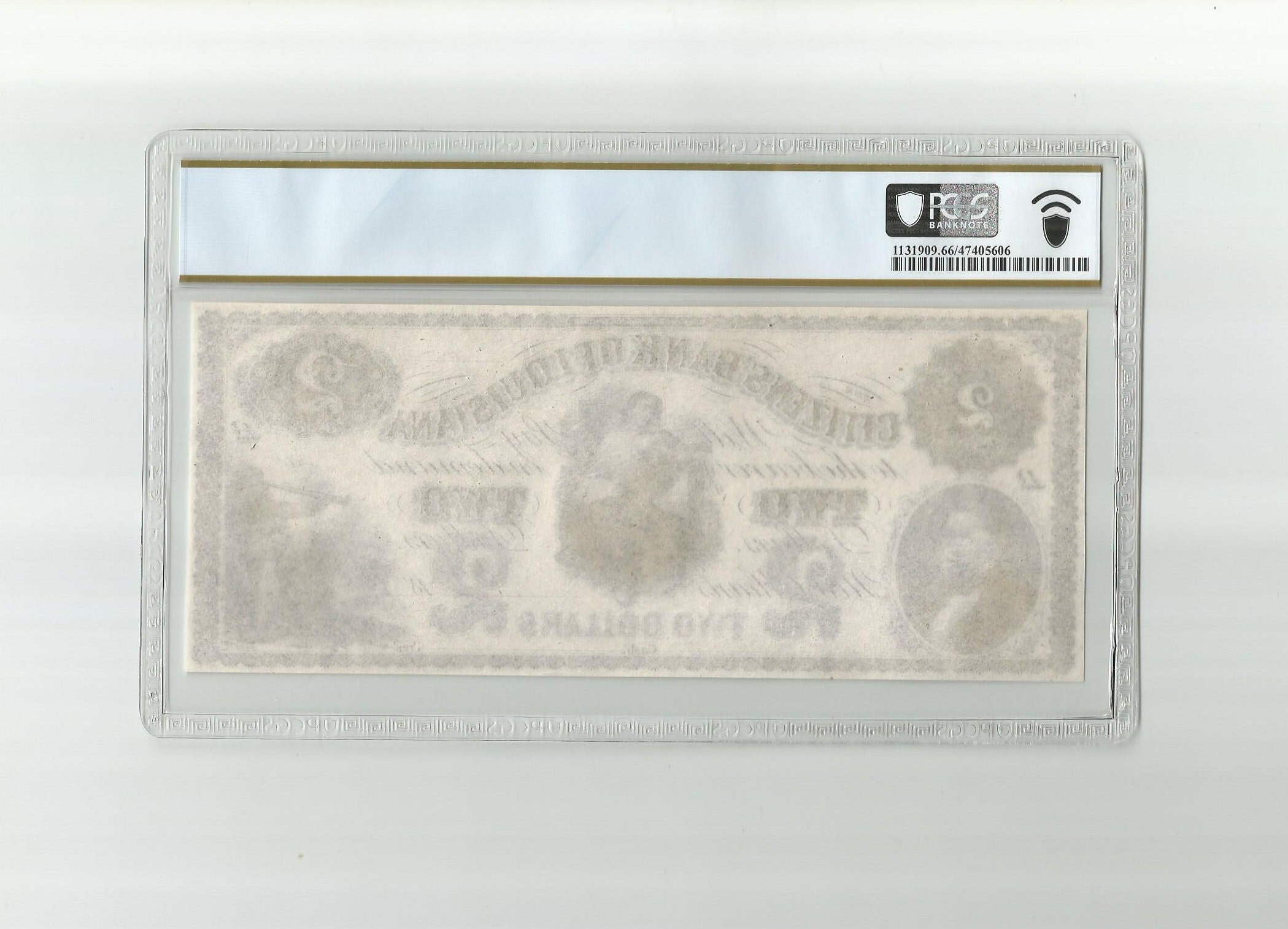 1860s 2 Dollar Bill Citizens Bank of Louisiana New Orleans LA Graded ...
