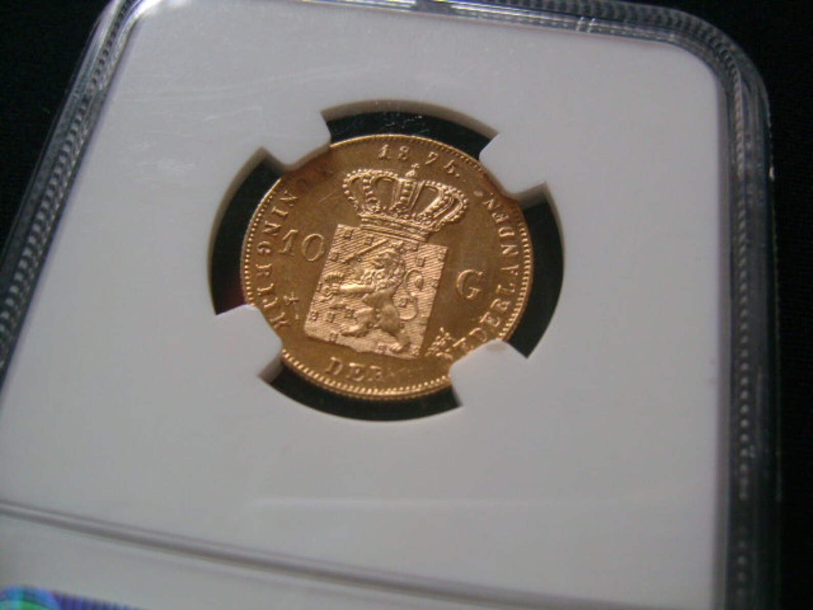 Numismatic Gold Coin 1875 Dutch Netherlands 10 Gulden - Etsy