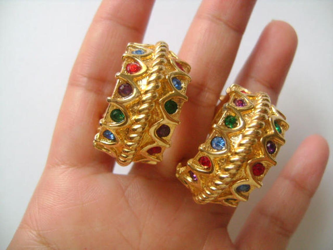 Fabulous Vintage Swarovski SWAN Logo Yellow Gold Tone Accented | Etsy