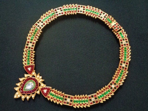 FRANKLIN MINT Mughal Jewels of India Emerald Green Ru… - Gem