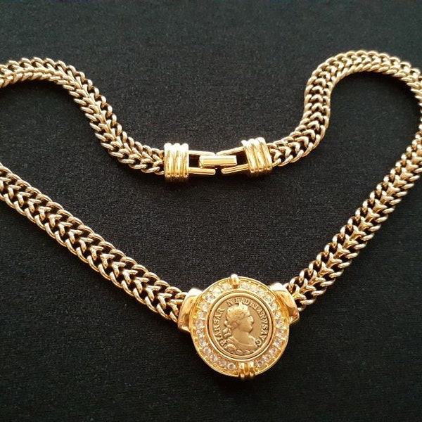 Roman Coin Necklace - Etsy