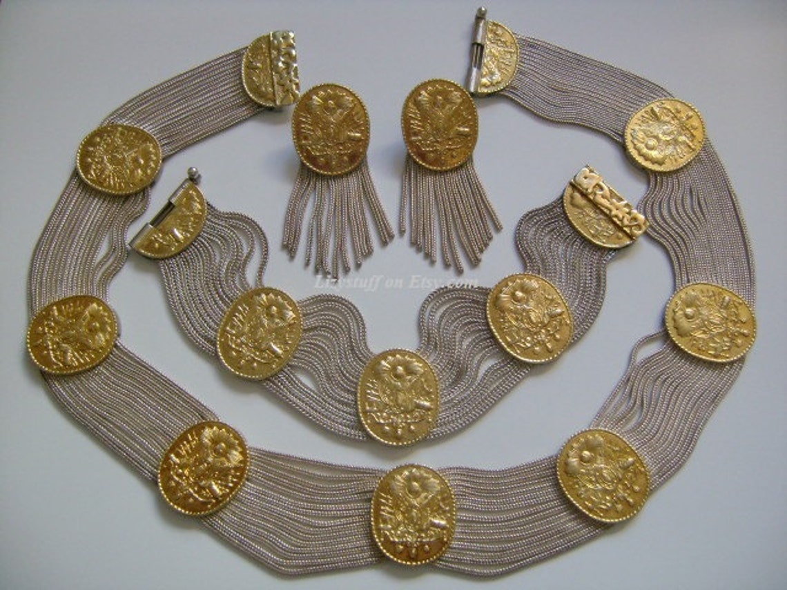 84NU 925 Russian Turkish Sterling Silver Stunningly Ottoman Empire ...